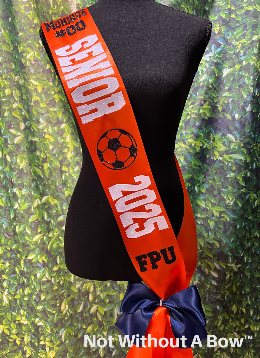 Soccer Senior Sash – notwithoutabow