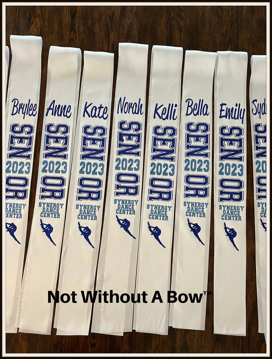 Gymnastics Senior Night Sash -Senior Sash 2024 - Wide Sash - Customize ...