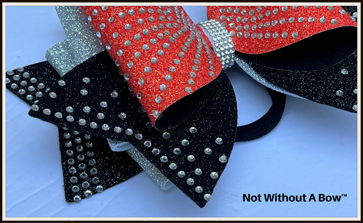 XL Rhinestone Burst Dolly Glitter Cheer Bow | Not Without A Bow ...