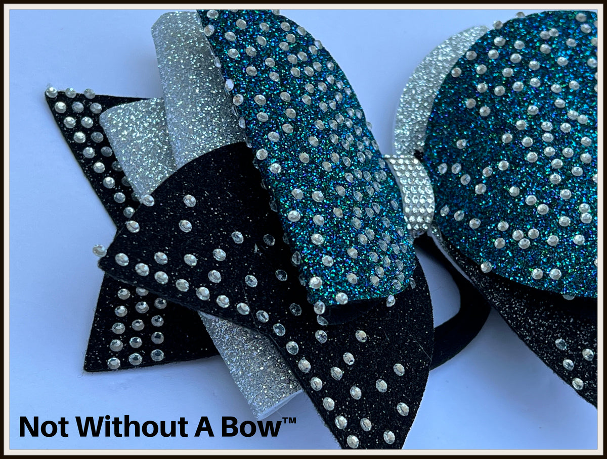XL Rhinestone Burst Dolly Glitter Cheer Bow | Not Without A Bow ...